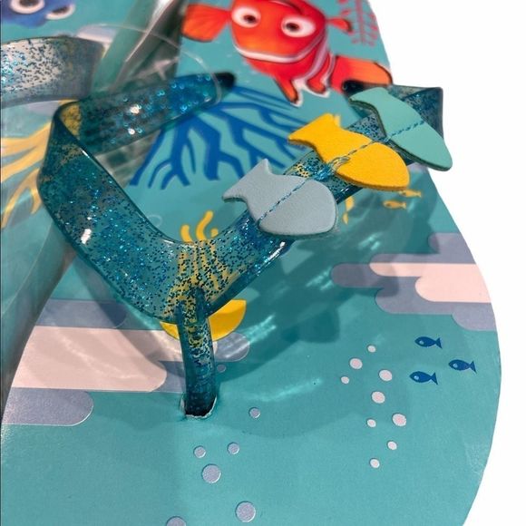 Disney | Shoes | Nwt Disney Finding Nemo Dory Flip Flops Thongs 23 ...
